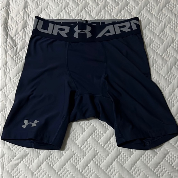 Under Armour | Underwear & Socks | Under Armour Navy Compression Shorts ...
